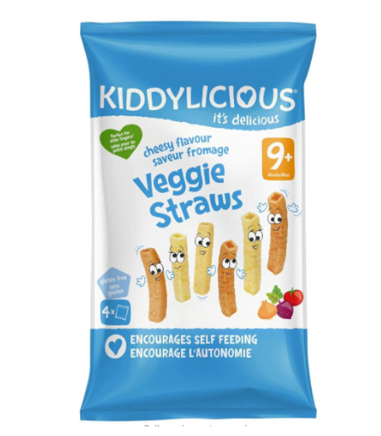 Kiddylicious Veggie Straws Saveur Fromage | Dès 9 mois | Sans Gluten ...